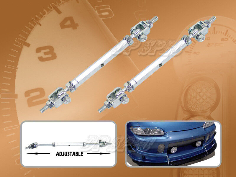 5"-7.25" ADJUSTABLE BUMPER LIP SPLITTER STABILIZER SUPPORT TIE BAR ROD ...